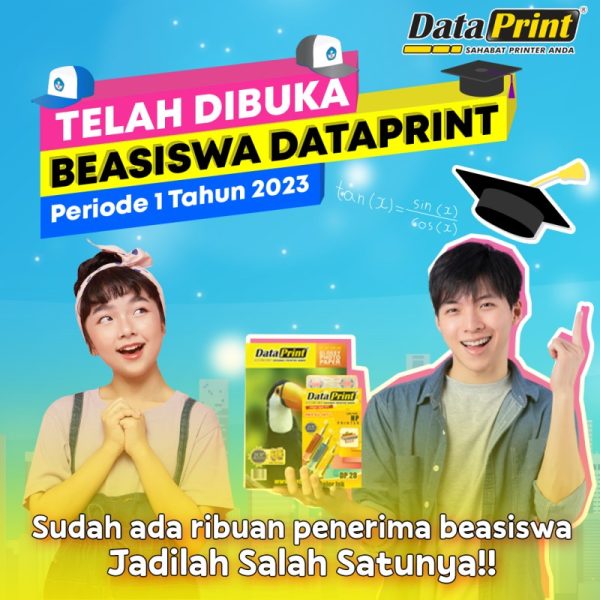 Beasiswa DataPrint periode 1 tahun 2023 telah dibuka. - DataPrint