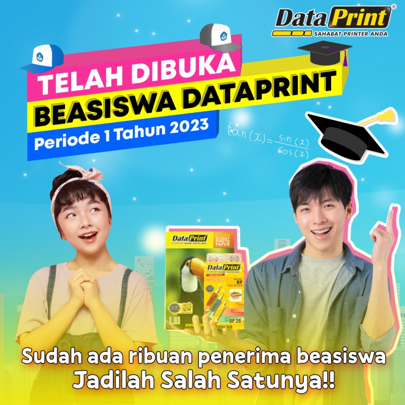 Beasiswa DataPrint periode 1 tahun 2023 telah dibuka. - DataPrint