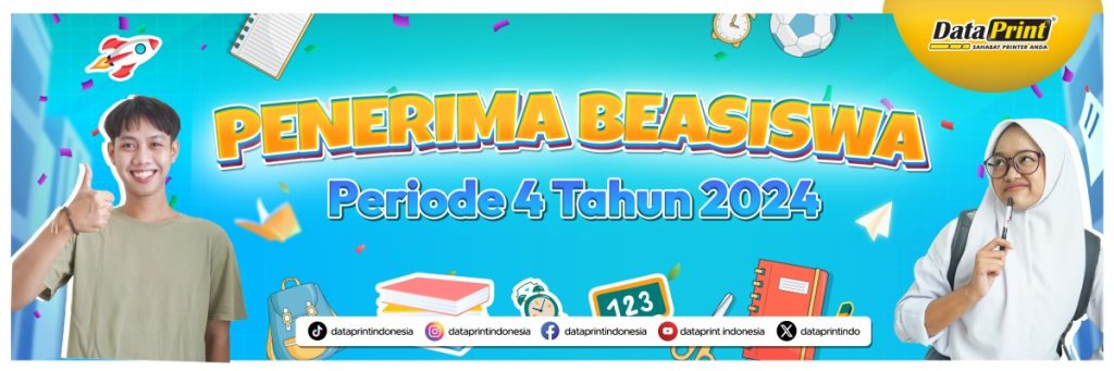 Pengumuman Penerima BEASISWA DataPrint Periode 4 Tahun 2024 - DataPrint