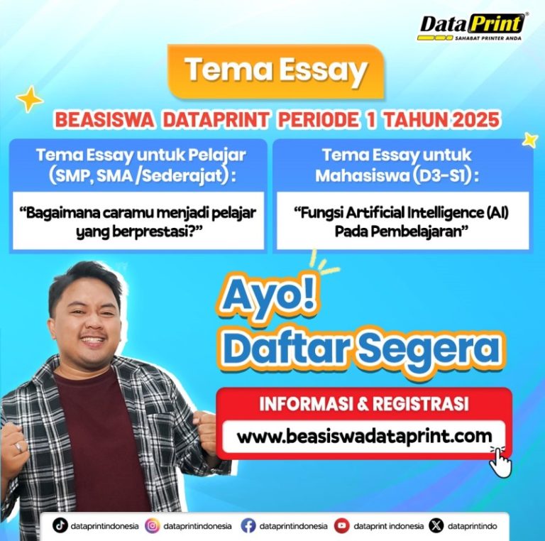 Beasiswa DataPrint Periode 1 Tahun 2025 Telah Dibuka - DataPrint