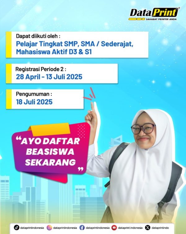 Beasiswa DataPrint Periode 2 Tahun 2025 Telah Dibuka - DataPrint