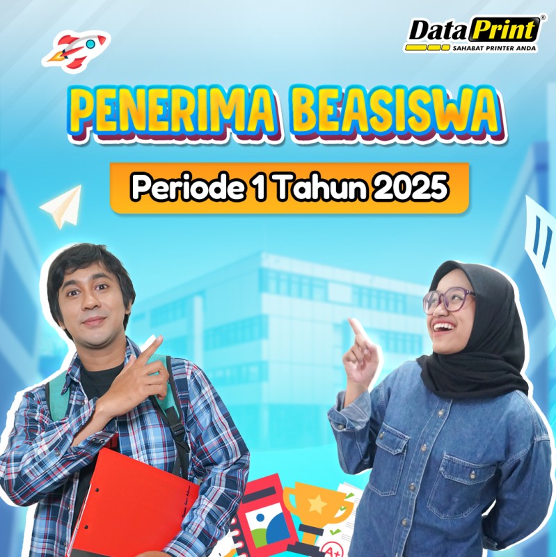Pengumuman Penerima BEASISWA DataPrint Periode 1 Tahun 2025 - DataPrint